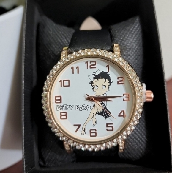 Betty Boop | Accessories | Betty Boop Bling Big Face Watch Nwt | Poshmark